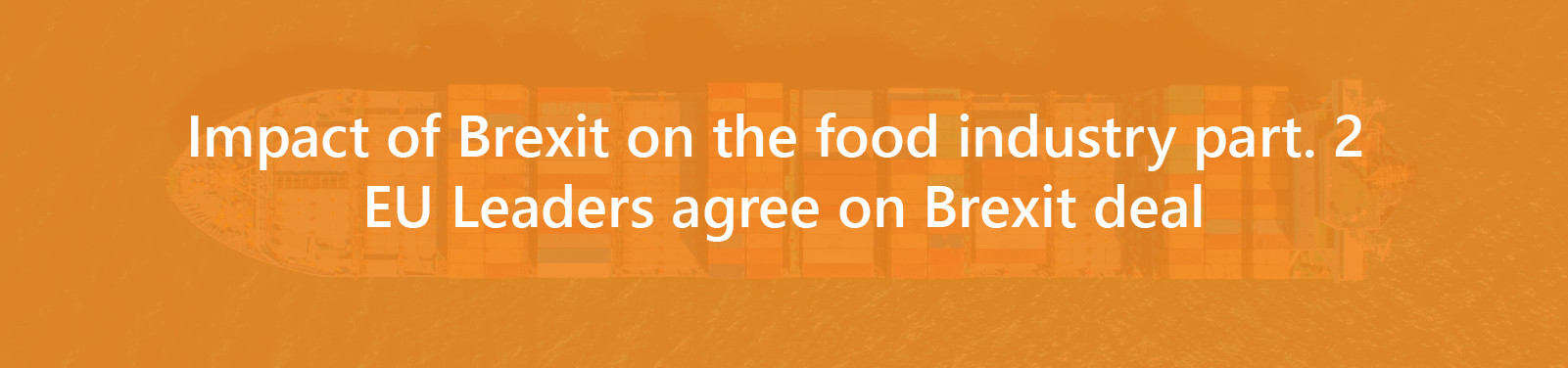 Brexit and the food industry